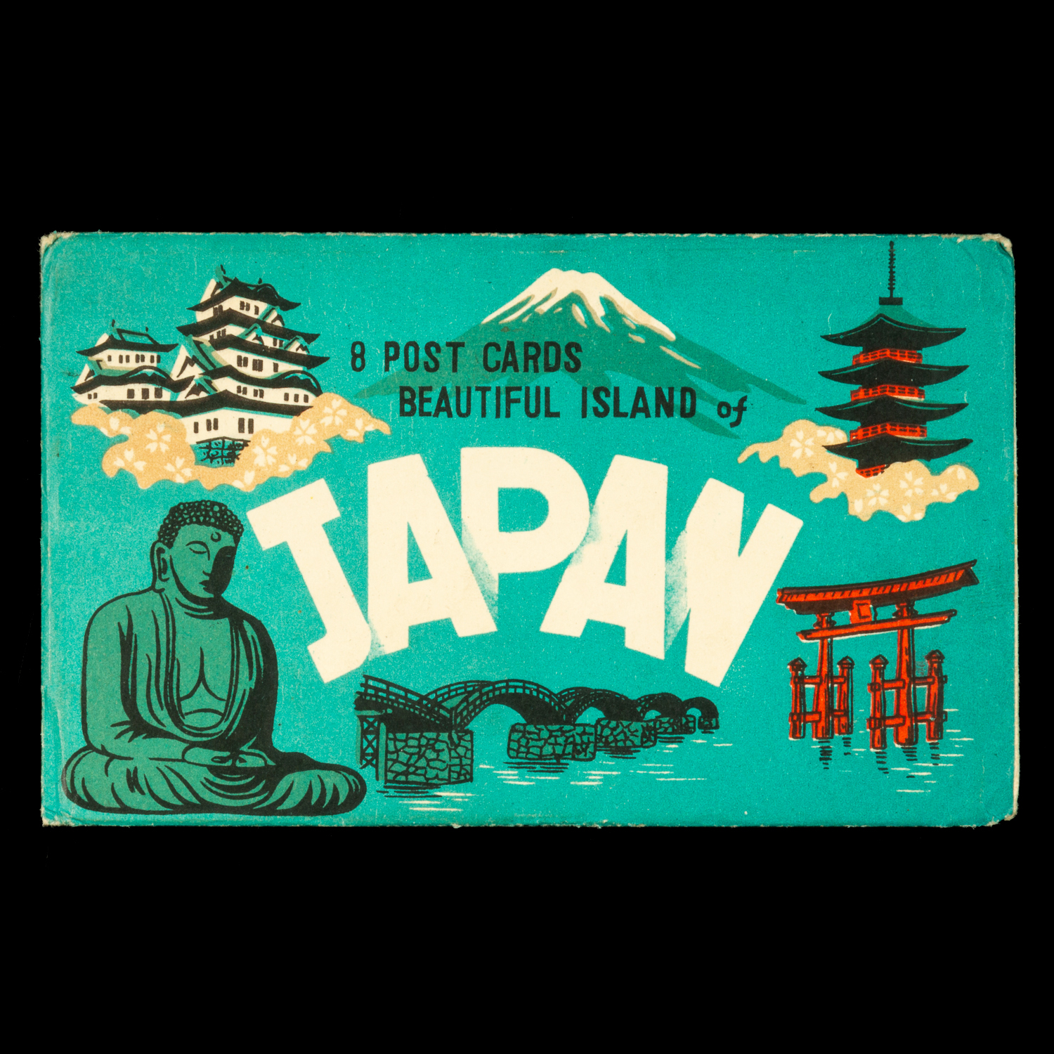 8 Post Cards Beautiful Island of Japan - Douglas Stewart Fine Books