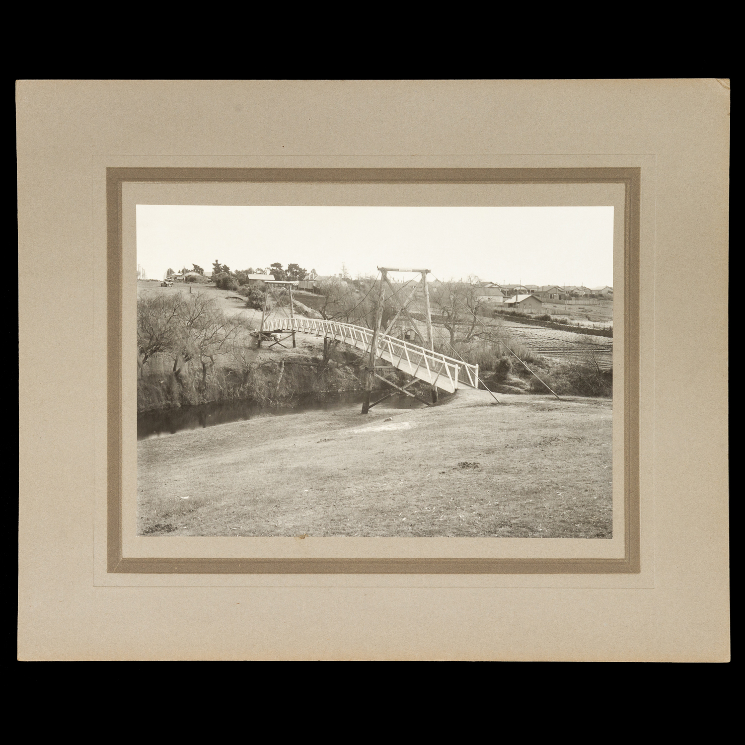 [MELBOURNE] Suite of four views of Oakover Bridge on Merri Creek ...