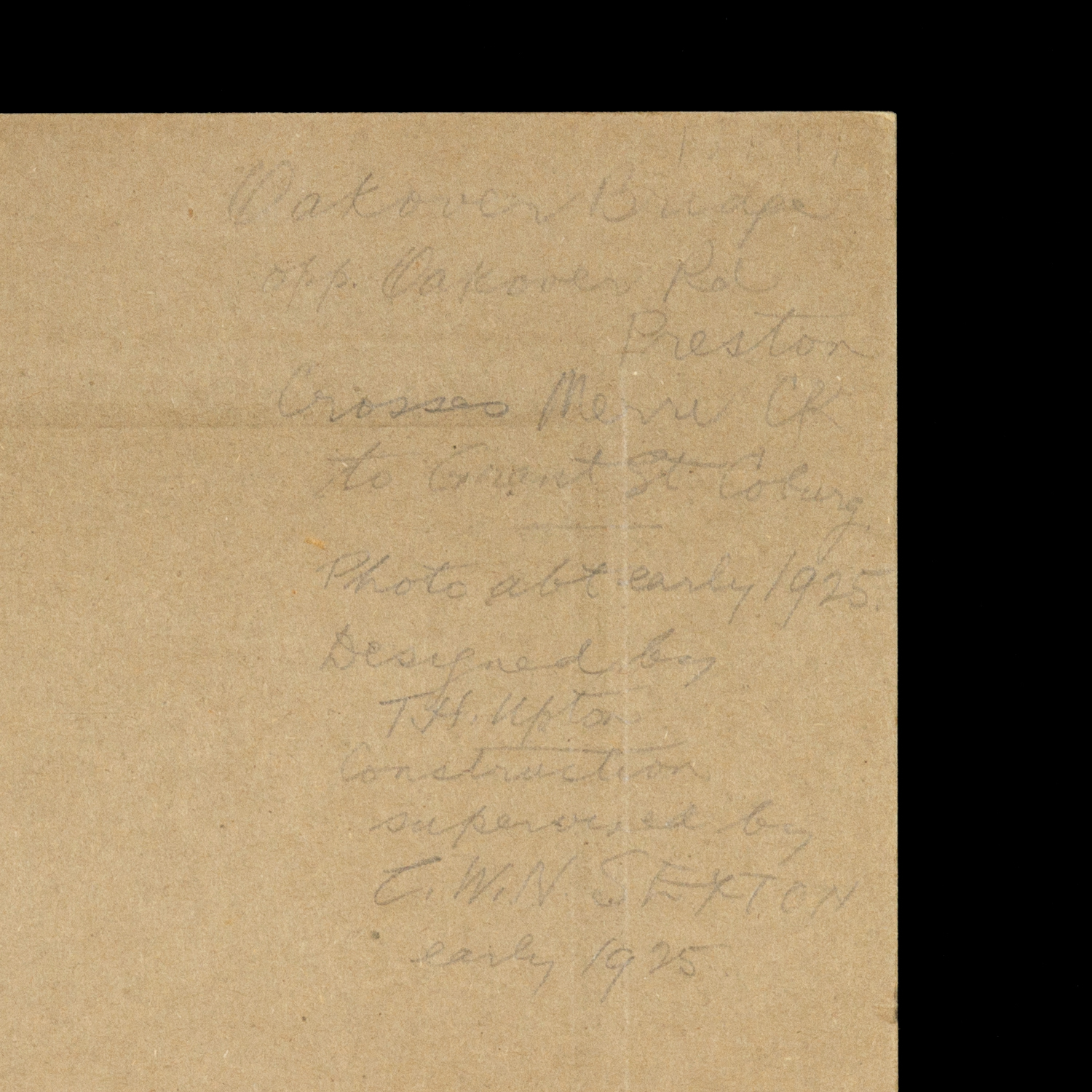 [MELBOURNE] Suite of four views of Oakover Bridge on Merri Creek ...