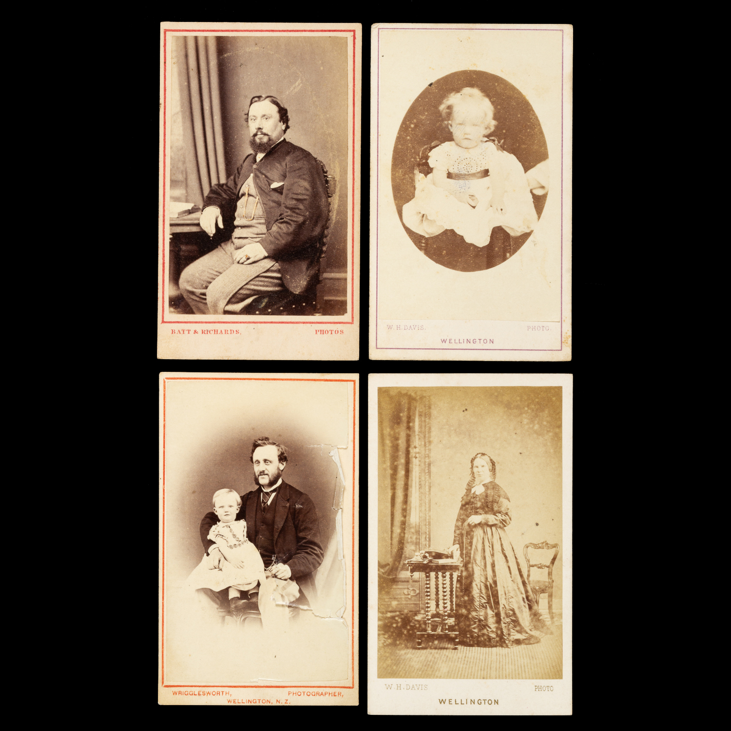 [NEW ZEALAND] An archive of studio portrait photographs of members of ...