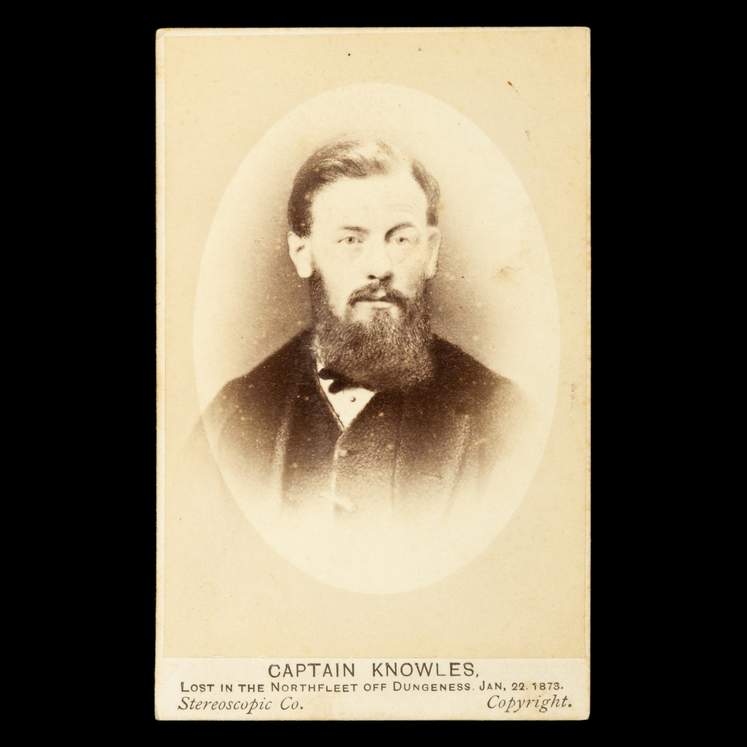 Carte de visite commemorating Captain Edward Knowles and the emigrant ...