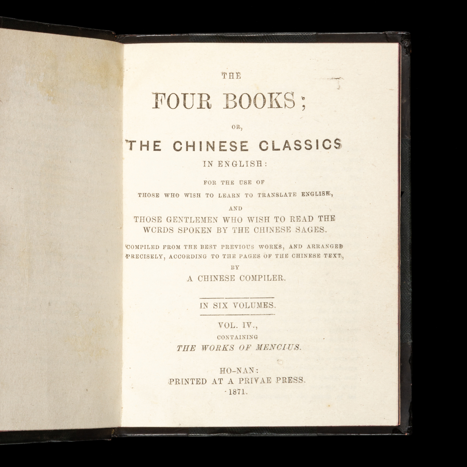 The Four Books; or, the Chinese Classics in English : - Douglas Stewart ...