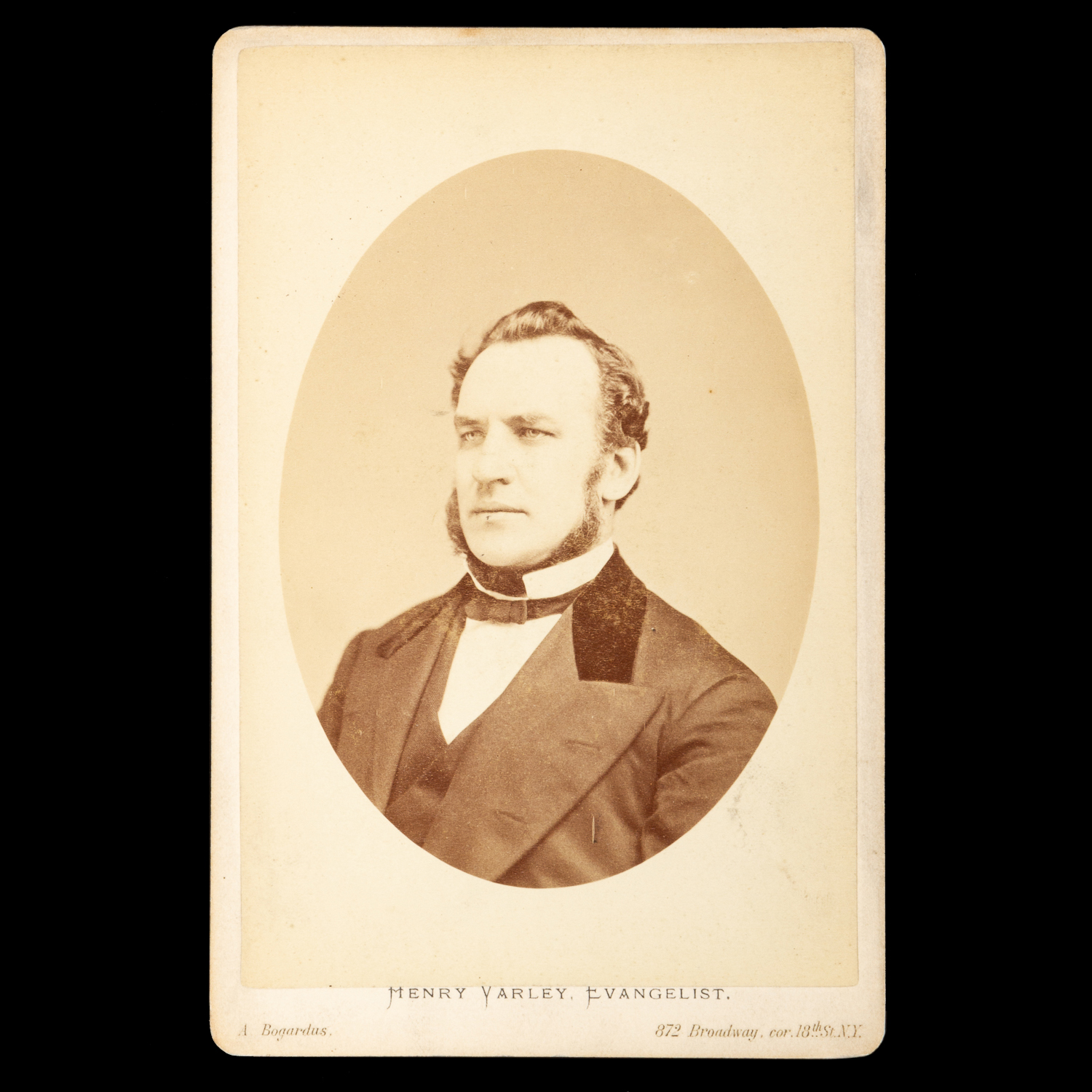 [MELBOURNE] Studio portrait of Henry Varley, Baptist preacher and moral ...