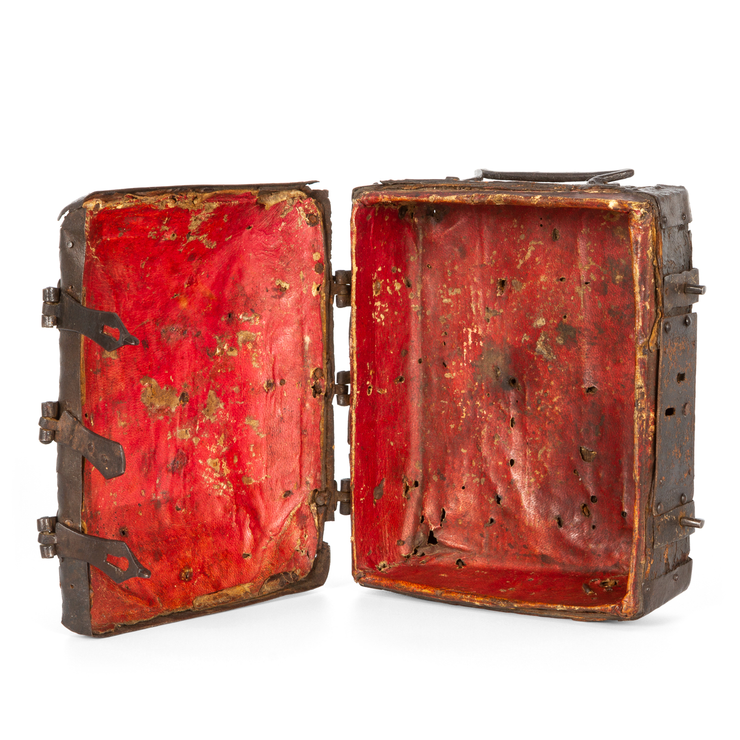 A rare fourteenth-century medieval casket for a book of hours or other ...