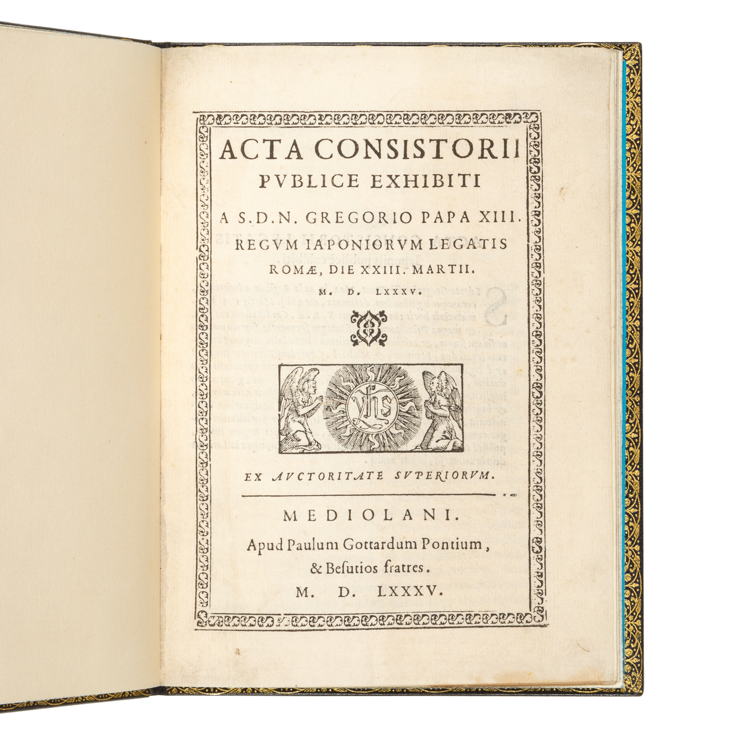 [TENSHŌ EMBASSY] Acta consistorii publice exhibiti a S.D.N. Gregorio ...